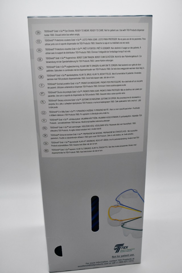 TIDI Shield 9210A-100 Grab-n-Go, Disposable Eyewear, Eye Protector ...