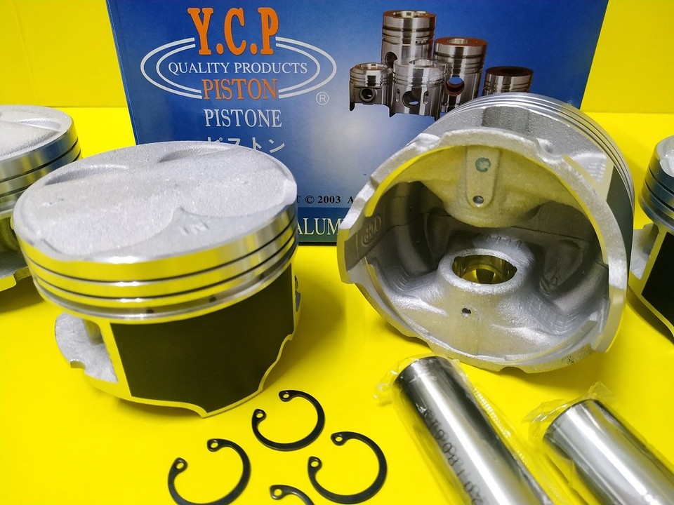 84MM YCP B20 High Compression Full Floating Pistons & Racing Rings Swap ...