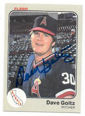 DAVE GOLTZ 1983 FLEER AUTOGRAPHED SIGNED # 90 CALIFORNIA ANGELS | eBay