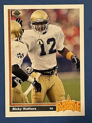 Ricky Watters 1991 Upper Deck Rookie #9 San Francisco 49ers | eBay