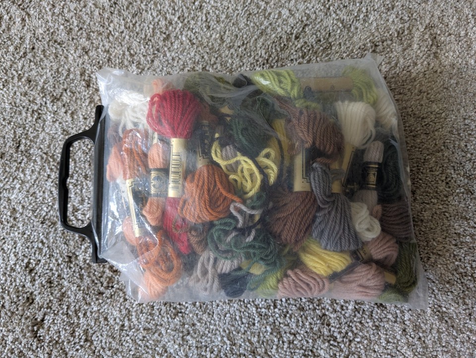 Needlepoint crewel canvas Swiss Alps scene G2558 cottage cabin goat ...