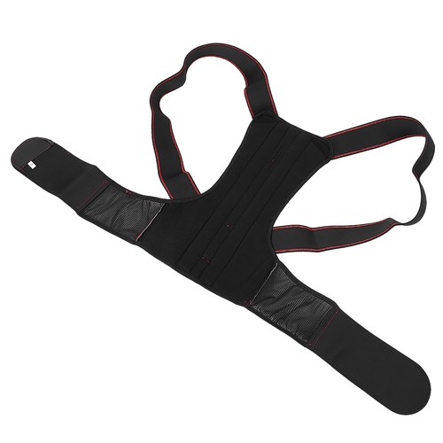 (XS Red)Unisex Adjust Posture Corrector Brace Hunchback Correction Belt ...
