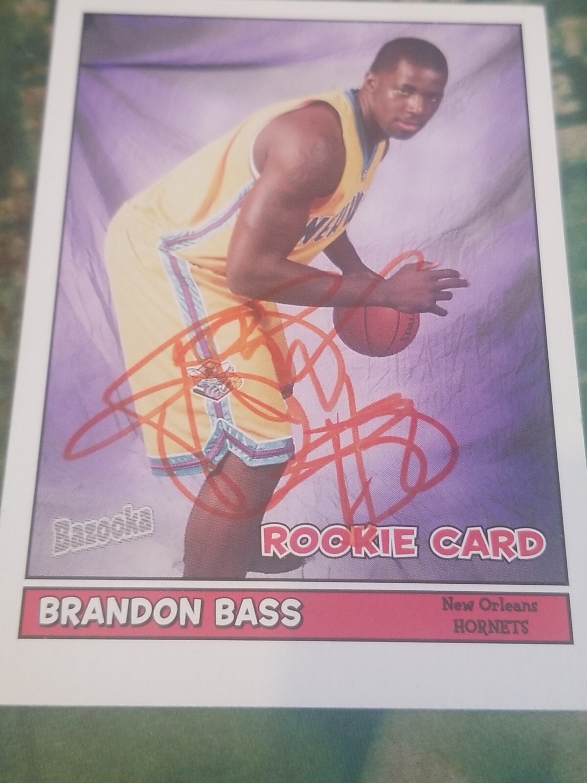 Brandon bass signed card autographed rookie rc lsu Louisiana state ...