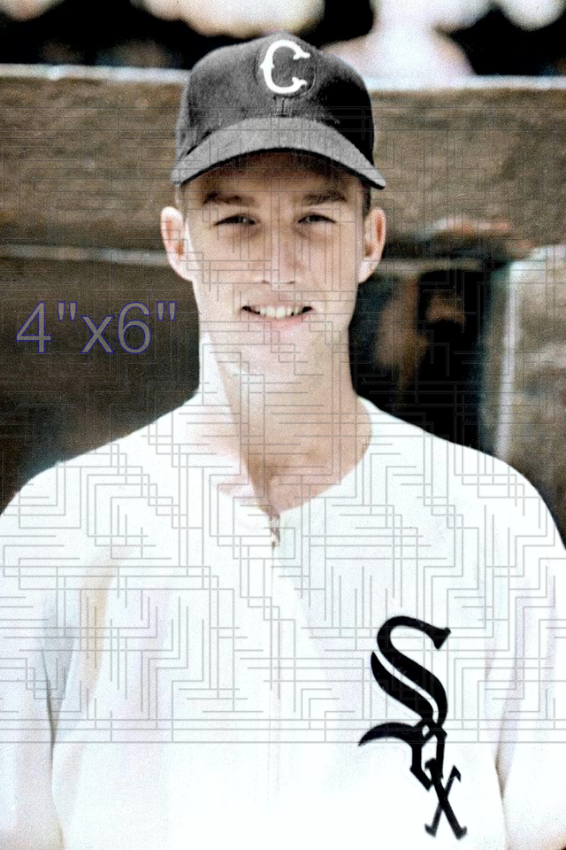 Jim Baumer - 1949 Chicago White Sox - choose a size - colorized print ...