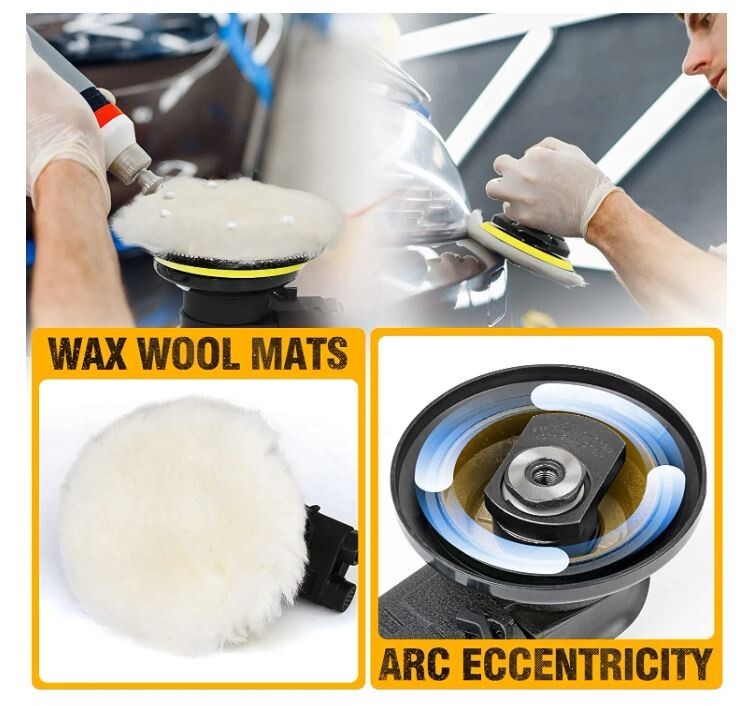 Pulidora Lijadora Kit Pulidoras Para Autos-Y Mas Pulidor De Carros 6 ...