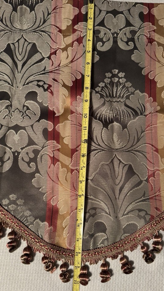 3 Elegant Jacquard Damask Valance with Tassel Trim – JCPenney Home ...