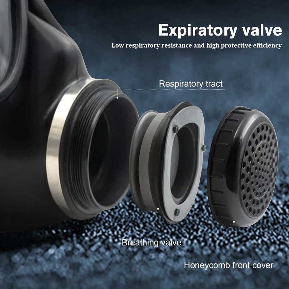 DYOB GAS MASK CBRN with NBC FILTER and BOTTLE/HOSE Full Face Respirator ...