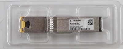 ProLabs 1000Base-TX SFP 100M RJ-45 Copper Transceiver Module P/N: 407 ...