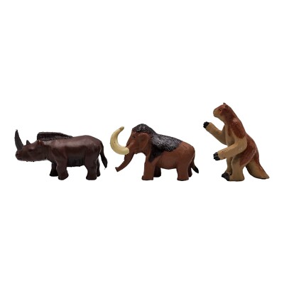K&M Wild Republic Wooly Mammoth Ground Sloth Rhino International Animal ...