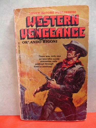 WESTERN: western vengeance, By Orlando Rigoni, (1977 PB) b40 | eBay