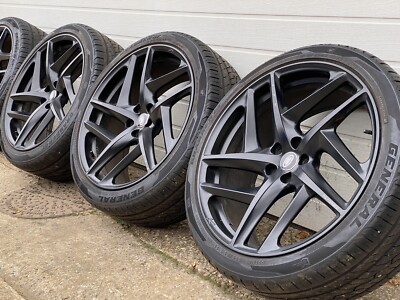 GENUINE 23" KAHN RS-FORGED ALLOY WHEELS SATIN BLACK RANGE ROVER ...