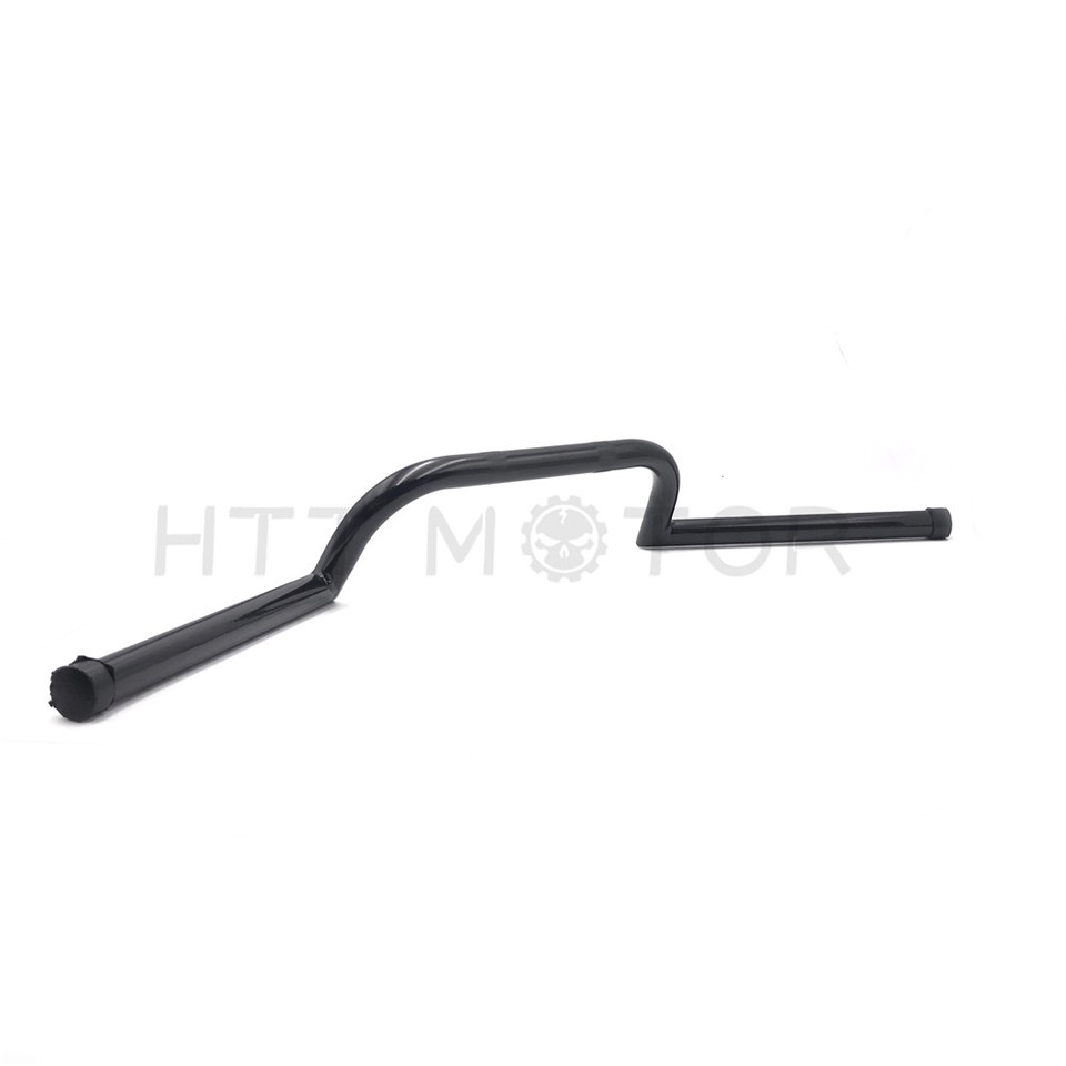 Black 7/8" Bars Cafe Racer Ace Clubman Handlebar For CB500 CB650 CB750 ...