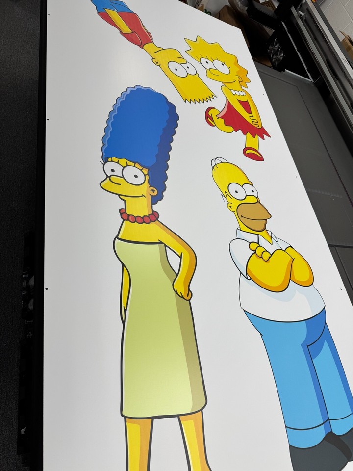 The Simpson Family Cutout, Homer, Marge, Bart and Lisa Cutout, Party ...