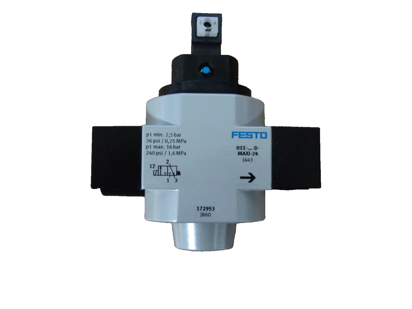 New FESTO HEE-1-D-MAXI-24 172953 Air Source Start Valve On/ Off B344 | eBay