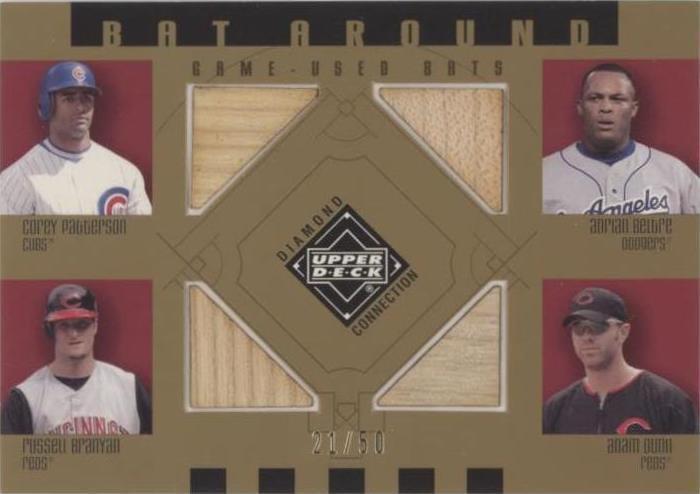 2002 Upper Deck Diamond Connection - Bat Around Adrian Beltre, Adam ...