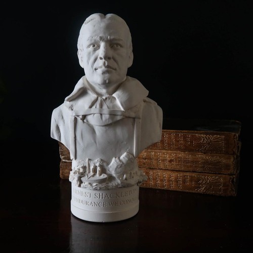New Sir Ernest Shackleton Plaster Bust Handmade Ornament Boxed ...