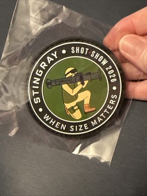 Shot Show 2026 Las Vegas, NV Stingray When Size Matters Tactical Patch ...