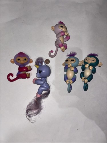WowWee Fingerling Interactive Electronic Toy Lot of 5 Monkey Sloth ...