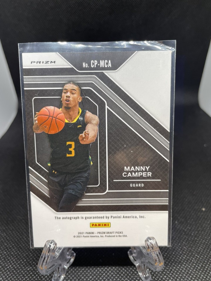 2021-22 Prizm Draft Picks Basketball Green RC Auto Manny Camper | eBay