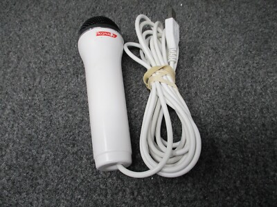 Konami Logitech E-UR20 USB Microphone White for Nintendo Wii, PS2, PS3 ...
