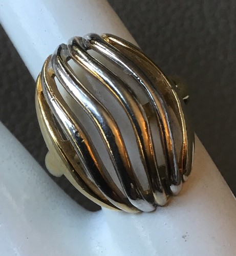 Vintage Gold Crown Trifari Ring 6.5 | eBay