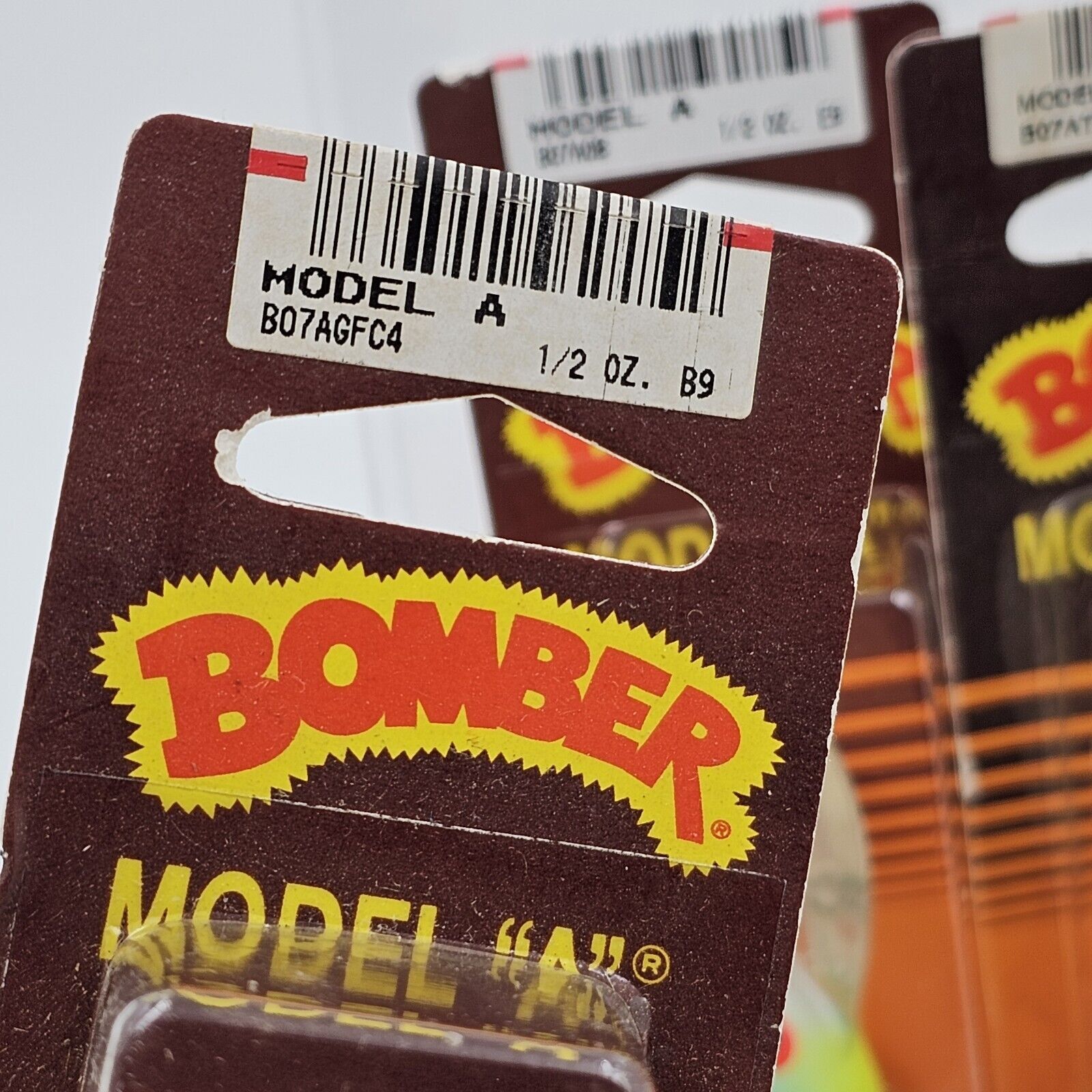 Vtg Bomber Lures Model A Crankbait 7A Orange Pack 1/2 Oz 8-10 Ft Choose ...