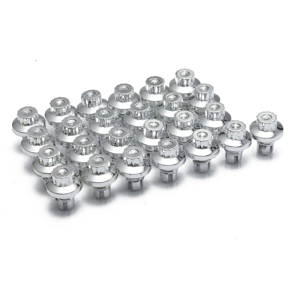 25pcs Plastic Wheels Rivets Fits AH Ds Series Wheel Rims Cap Lip Screw ...