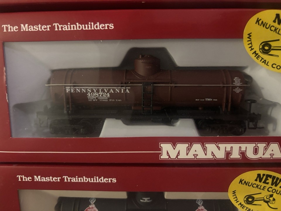 MANTUA 732-Series HO Scale LotOf4 Tank Cars Dupont/Gulf/Pennsylvania ...