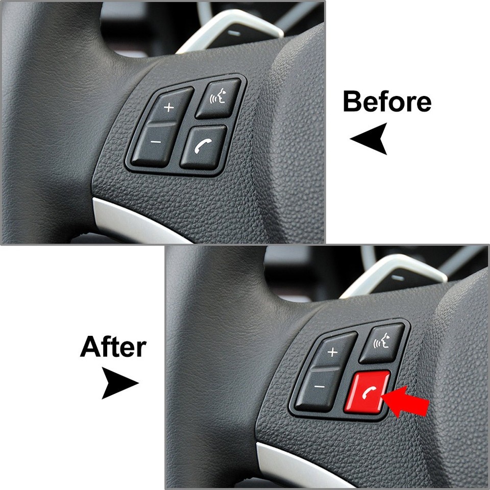 Steering Wheel Call Mode Switch Button Cover For BMW E92 E93 M3 E82 E87 ...