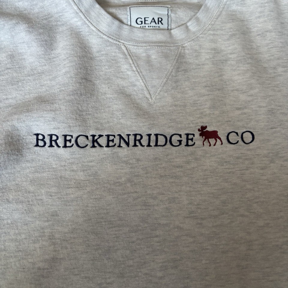 Breckenridge Co Nature Gear For Sport Gray Pullover Crewneck Sweater Sz ...