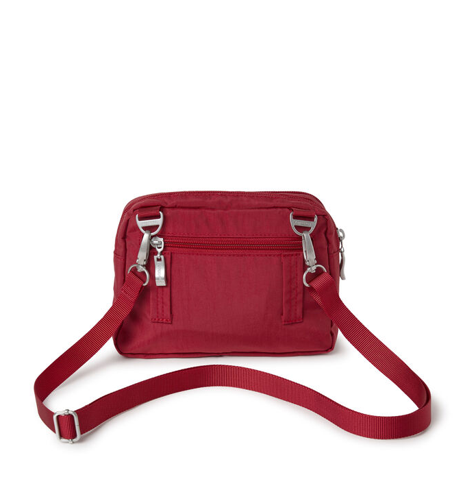 Baggallini Triple Zip Bagg - crossbody bag Apple, NEW | eBay