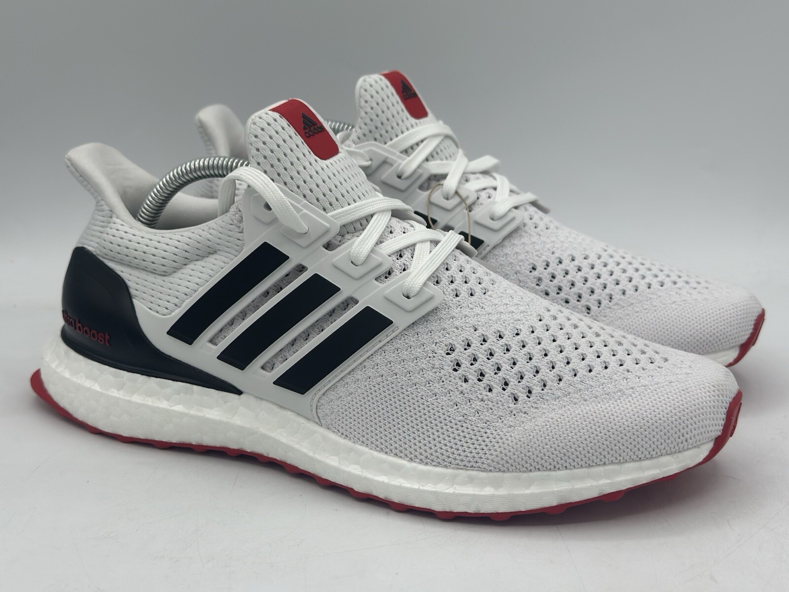 adidas Ultraboost 1.0 Light White Black Red Running Shoes ID5879 Men’s ...