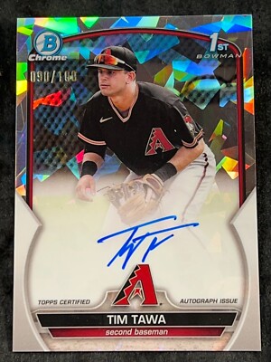 2023 Bowman Chrome 1st ATOMIC REFRACTOR PROSPECT ROOKIE AUTO Tim Tawa ...