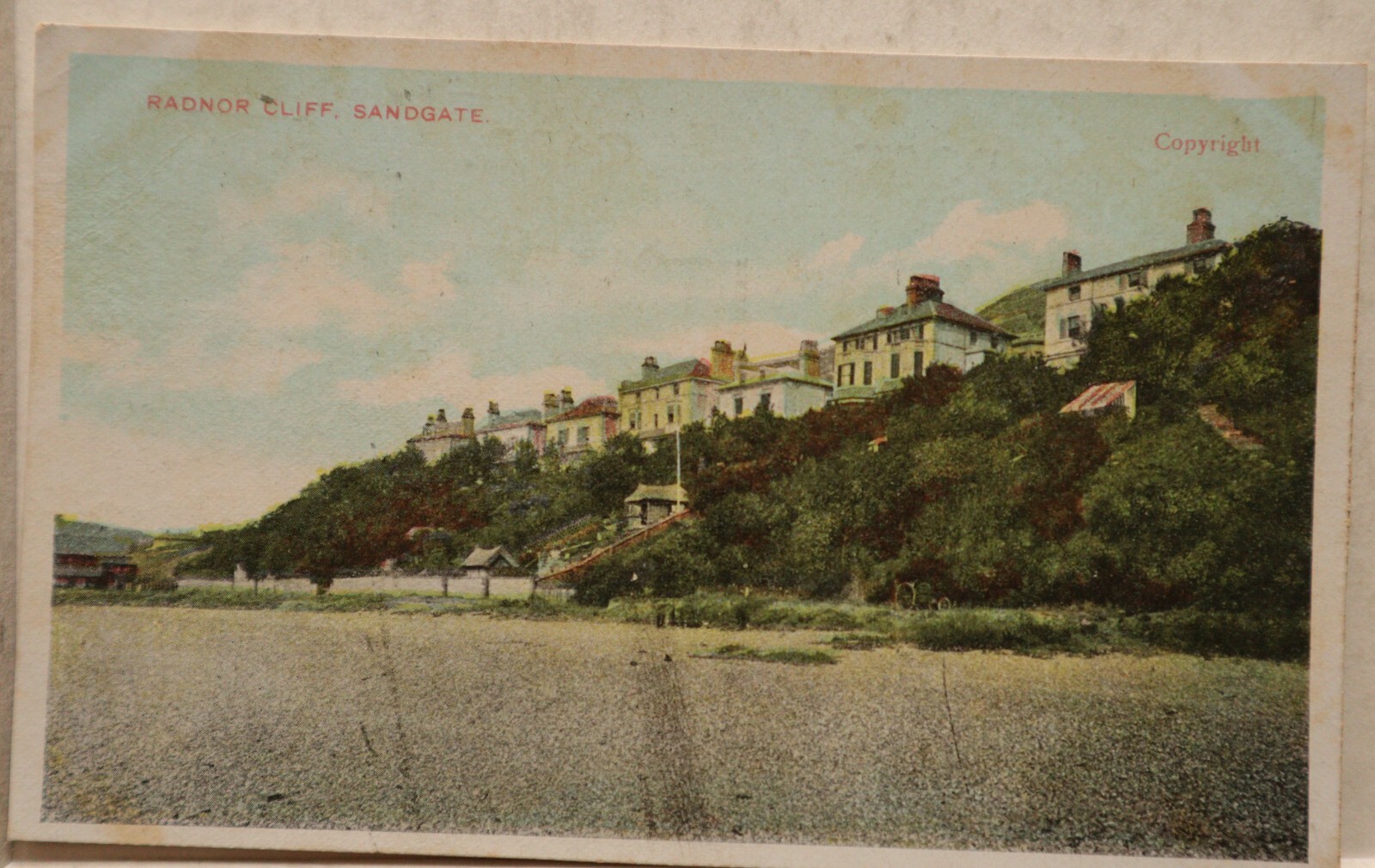 OLD POSTCARD SANDGATE RADNOR CLIFF | eBay