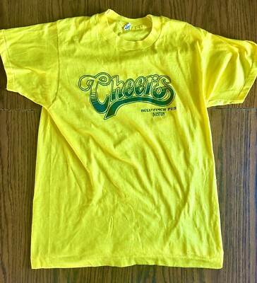 Vintage 1990s CHEERS Boston Pub Tee Original Logo - | eBay
