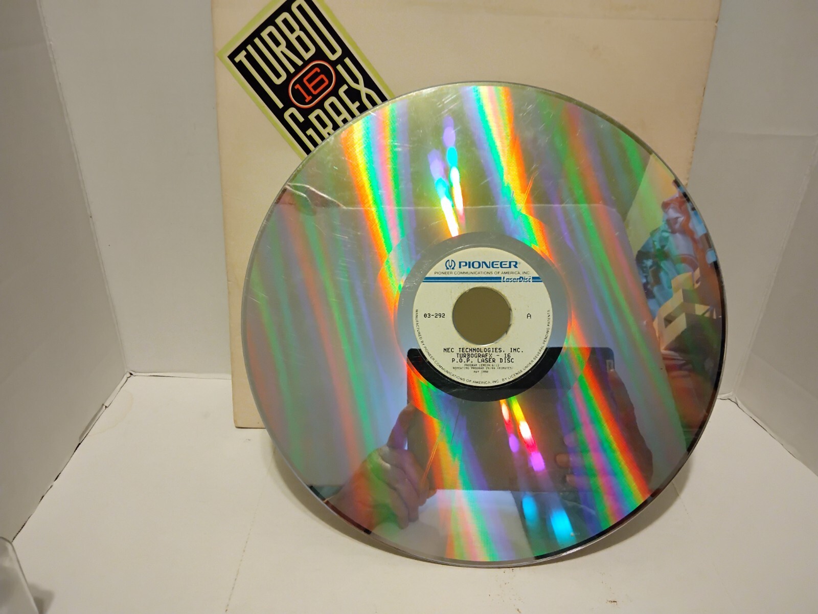TurboGrafx 16 P.O.P. Laserdisc Not LaserActive Store Display Kiosk Demo ...