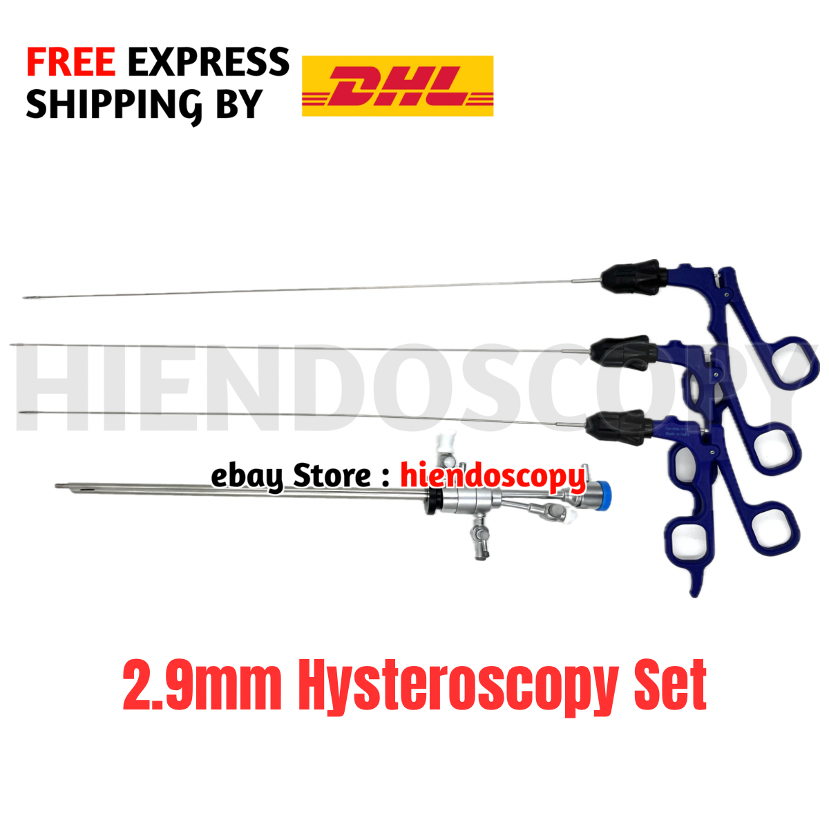 2.9mm Bettocchi Operative Hysteroscopy Sheath & Hysteroscopy scissors ...