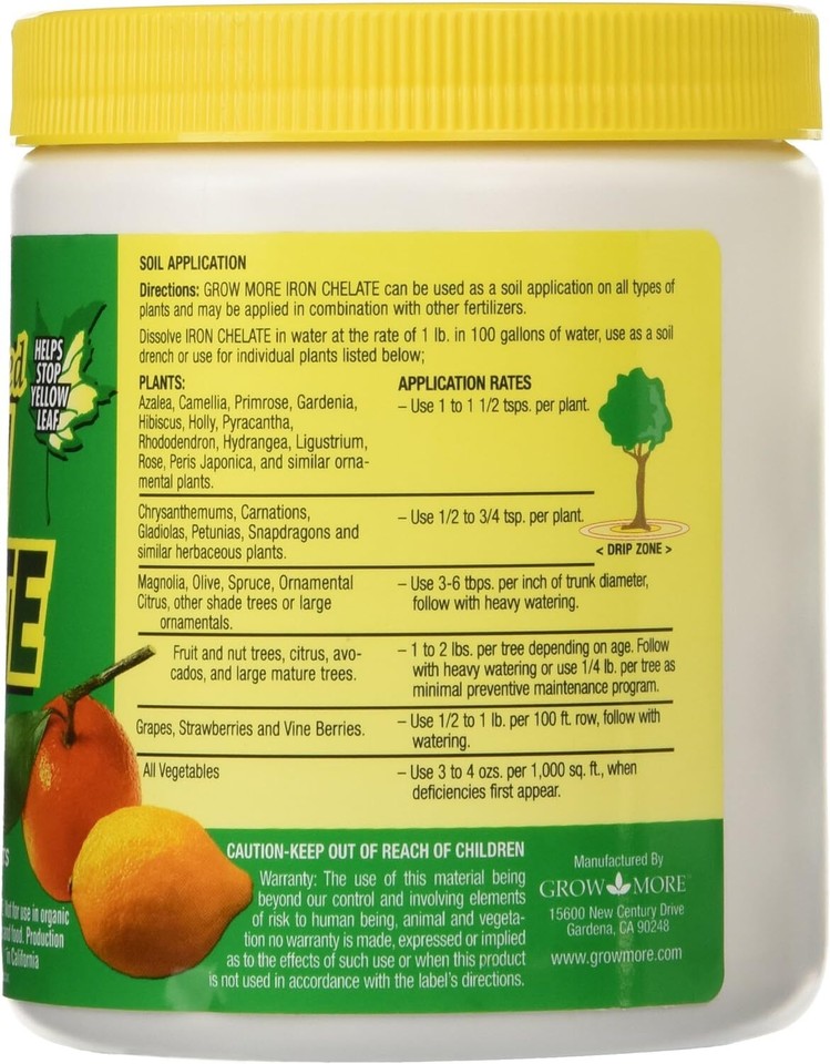 Grow More 3-0-1 Organic Iron Chelate Concentrate (10% Iron) for Greener ...