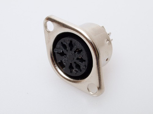 5 PCS 7 Pin DIN FEMALE Connectors Chassis Mount US Seller Free Shipping ...