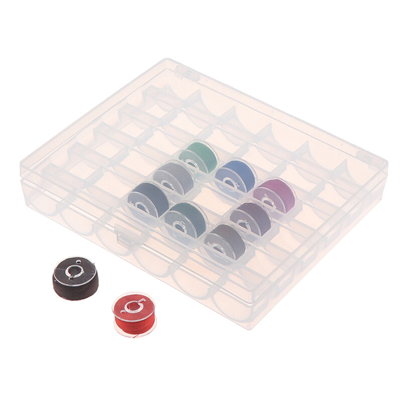 36 Spools Empty Bobbins Sewing Machine Bobbin Case Organizer Storage ...