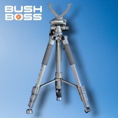 BUSH BOSS Gun Shooting Stick Tripod Monopod Rest Rifle Camera Hunting ...