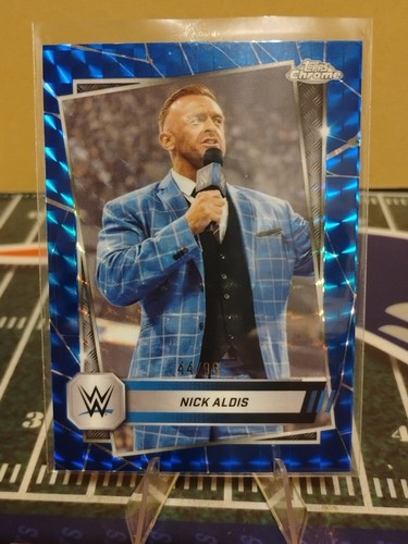 2025 Topps Chrome WWE - Nick Aldis #150 Blue Geometric Refractor /99 ...