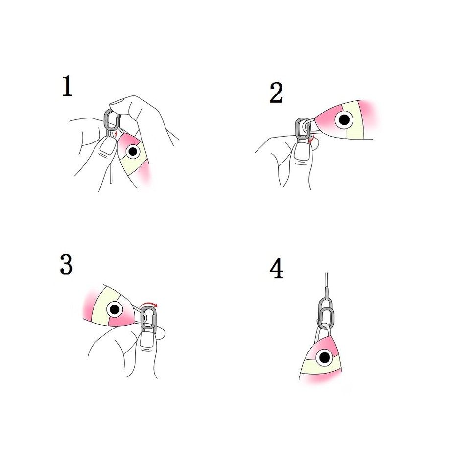 Stainless Steel Fast Snaps Quick Link Snap Power Clips Fishing Swivel ...