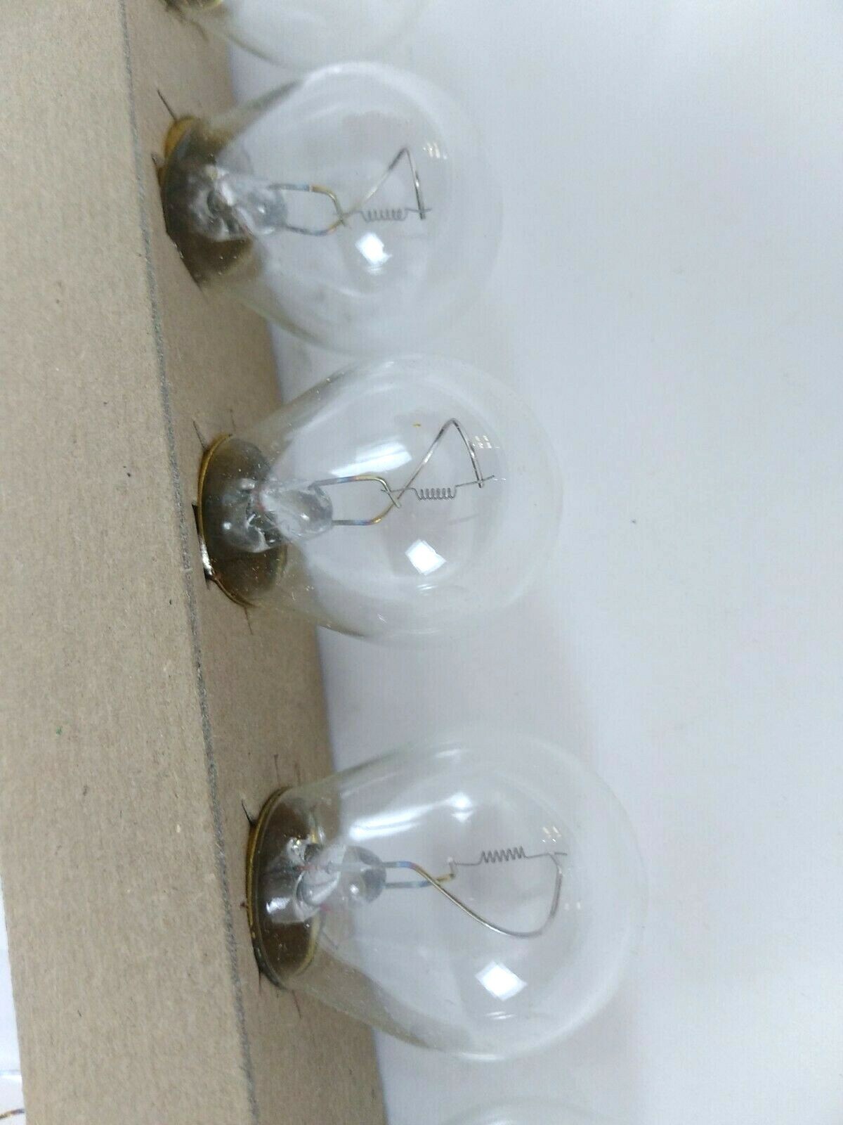 BOX OF 10 SYLVANIA 2232 28V Miniature Lamp Bulb FB-ML-S8 GE2232 NOS ...