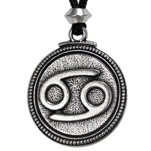 Cancer Zodiac Pendant Astrology Necklace Horoscope Pewter Jewelry ...