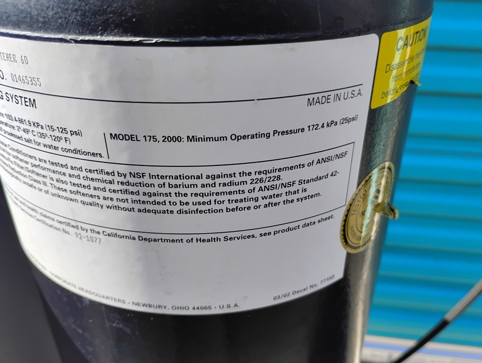 Kinetico Water Conditioning System 175, Softener 60, Dechlorinator ...