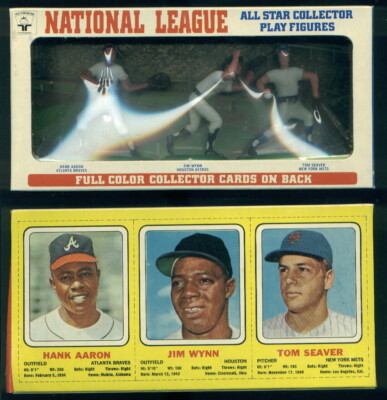 1970 Transogram National League Complete Box Hank Aaron Jim Wynn Tom ...