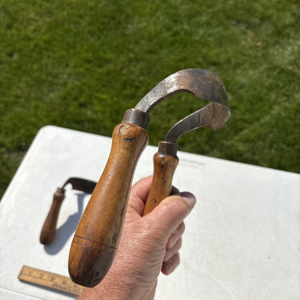 2- Vintage Unbranded Scorp Woodworking Chair Making Inshave | eBay