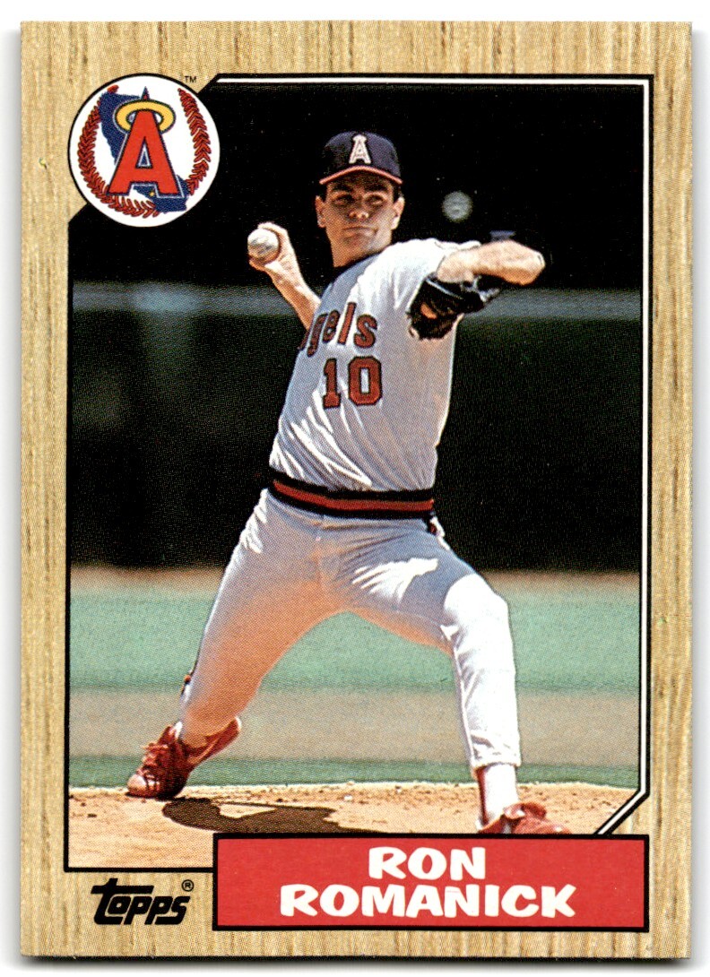 1987 Topps Baseball Card Ron Romanick California Angels #136 | eBay