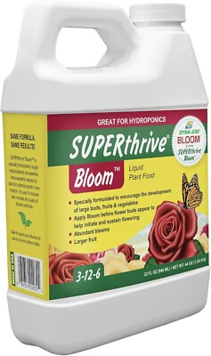 Dyna Gro Superthrive Bloom 3-12-6 32 oz. Quart Liquid Plant Food ...